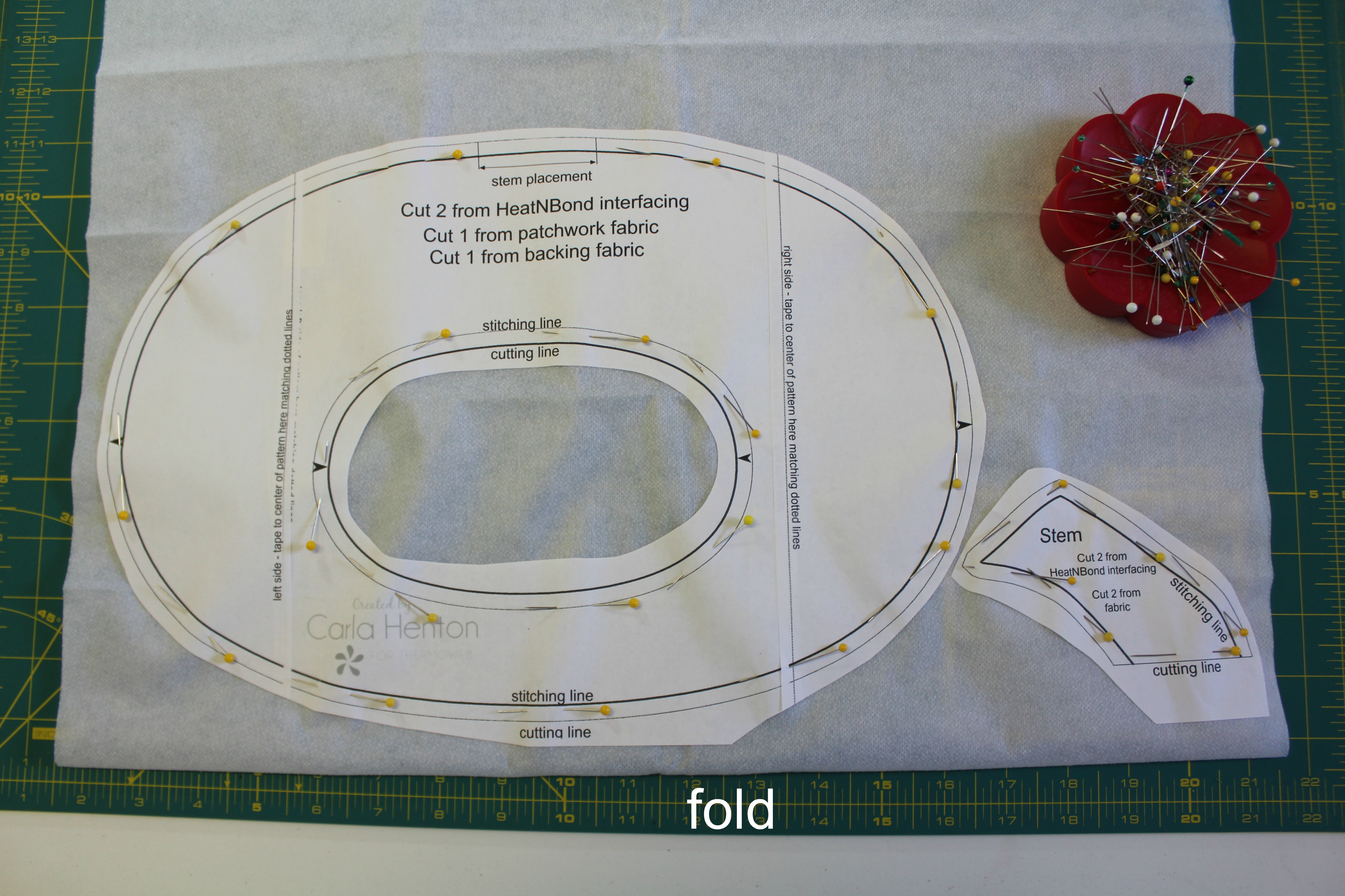 patchwork jack on interfacing by Carla for Thermoweb - Therm O Web